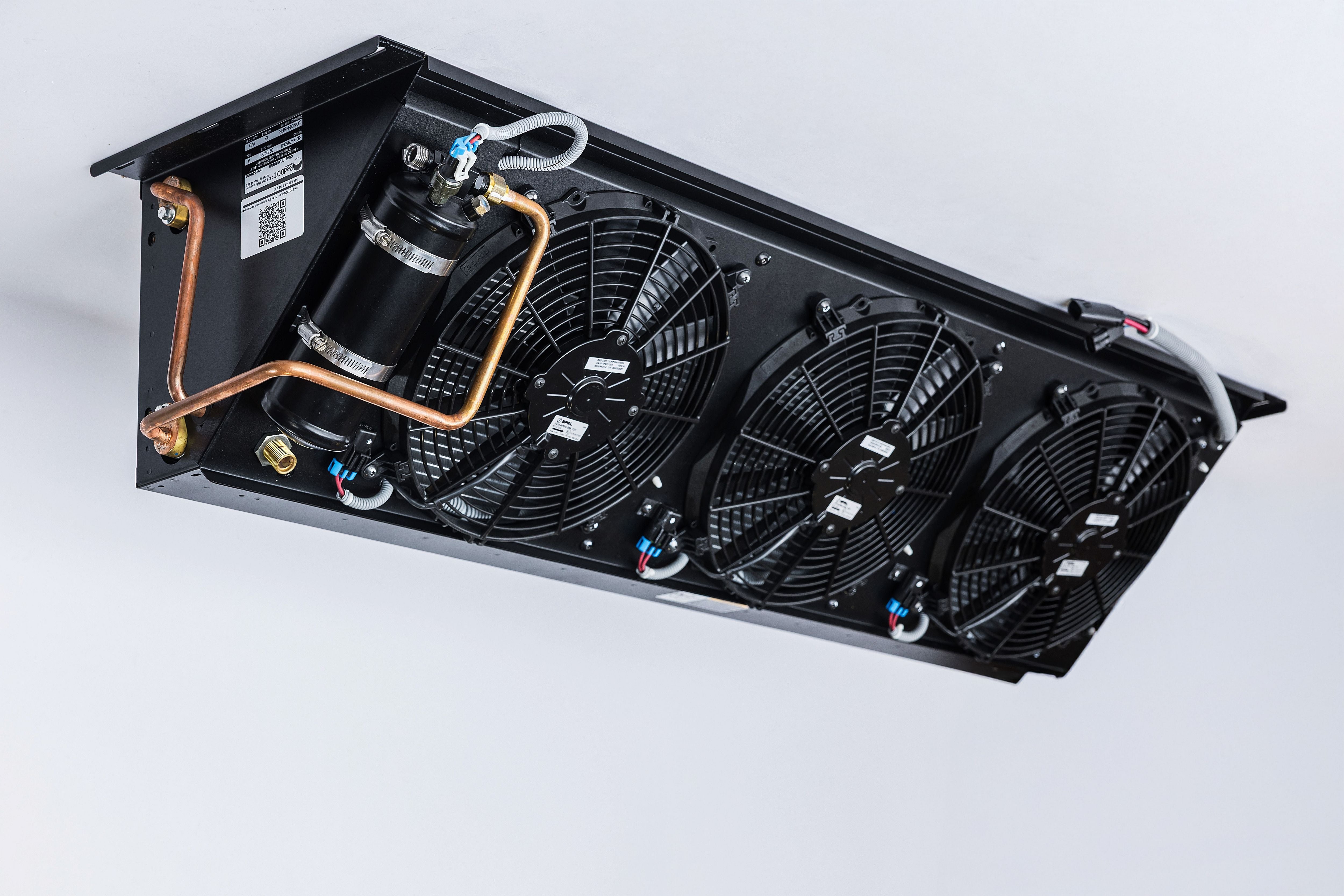 Red Dot Skirt Mount 3 Fan Bus Condenser Unit 12v 77R1642 | VMACSINC