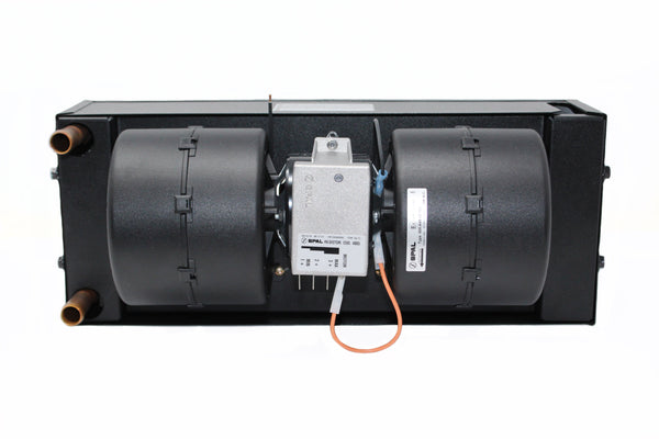 Red Dot Heater Unit 12v Double Fan with Rear Exit Connections R-295-0P ...